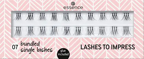 essenceLASHES TO IMPRESS pojedinačne veštačke trepavice – 07 Bundled Single Lashes, 20 kom