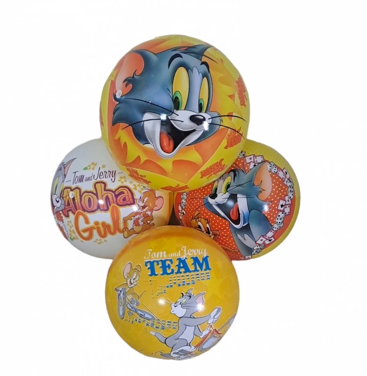 TOM AND JERRY LOPTA LICENCIRANA 230MM MIX 4 ASS CENA ZA 1 KOM