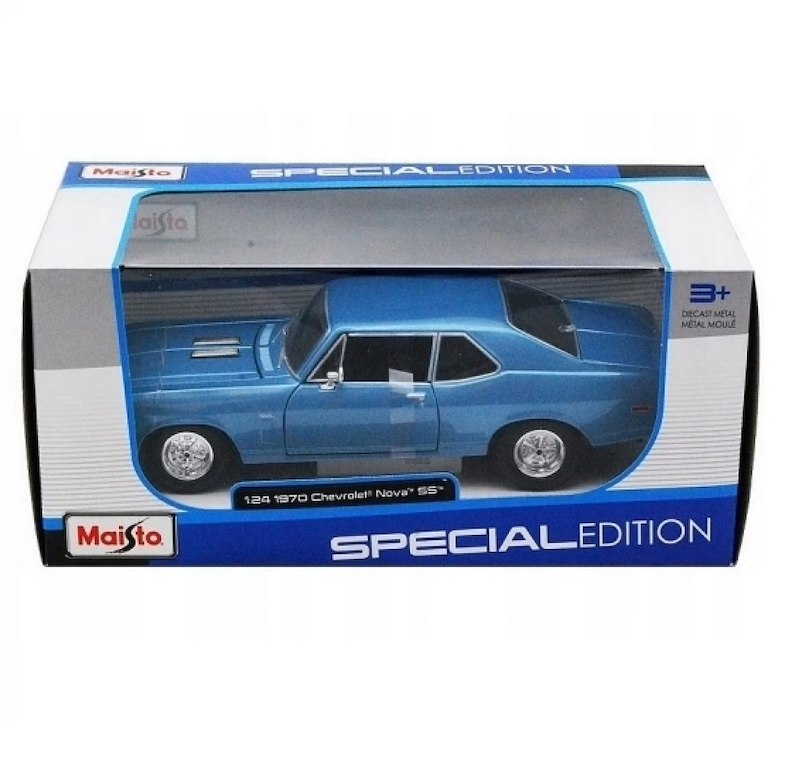 MAISTO METALNI MODEL AUTICA 1:24 1970 CHEVROLET NOVA SS