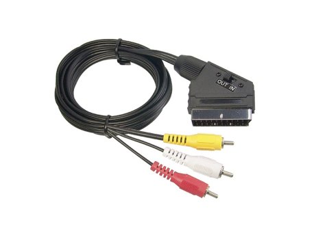 X WAVE SCART na 3RCA 1,5m Audio-Video Kabl M-M sa IN-OUT prekidačem