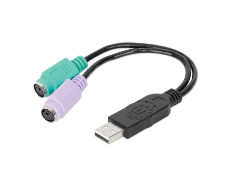 MANHATTAN 179027 USB 2.0 - 2x PS/2 adapter