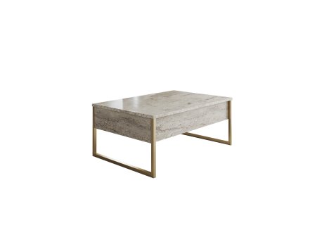 HANAH HOME Sto za dnevnu sobu Luxe Travertine Gold