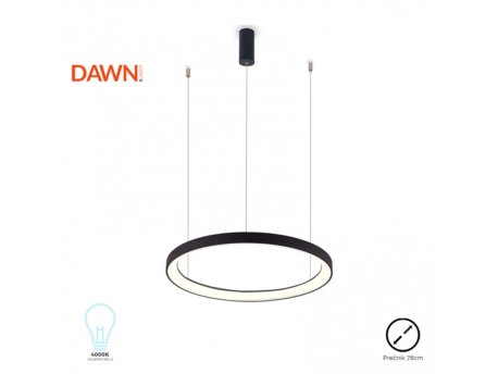 DAWN Vesta 366 LED visilica crna