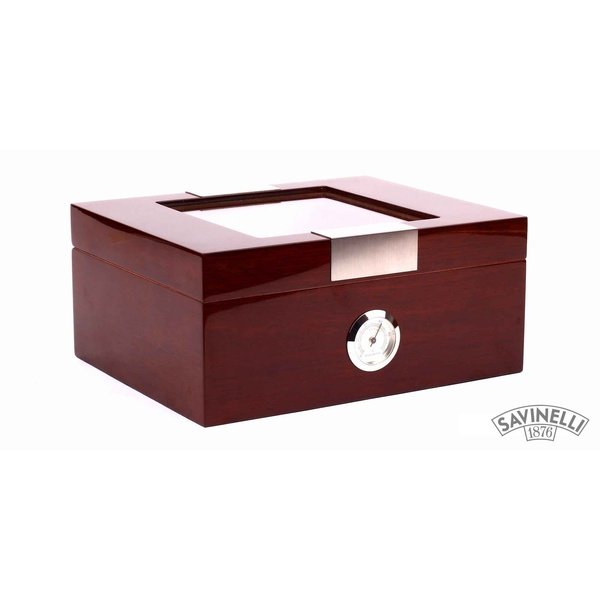 SAVINELLI Humidor za 70 Tompusa – Staklo Braon