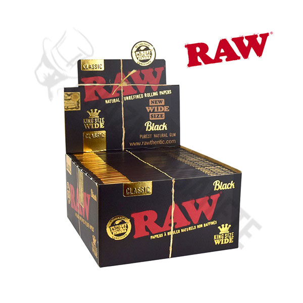 RAW Black King Size Slim Papirići za Rolanje