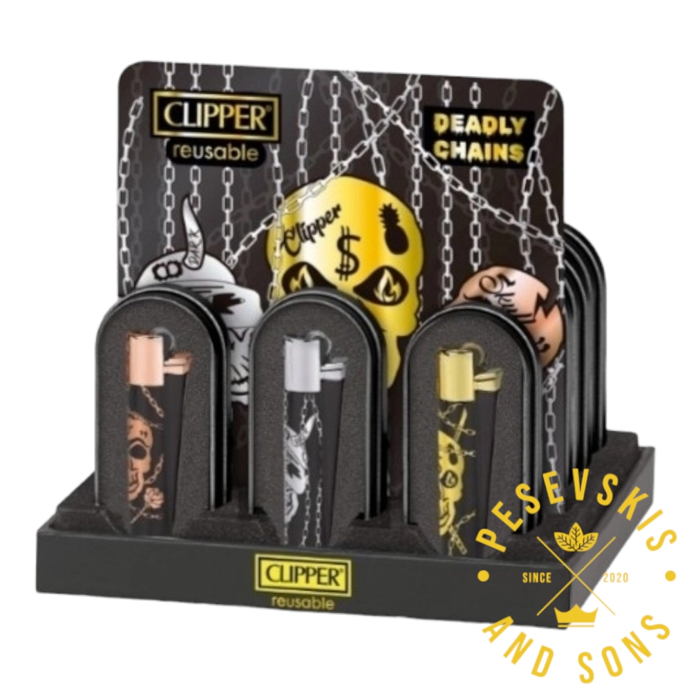 Kremen Metalni Upaljač CLIPPER – Deadly Chains