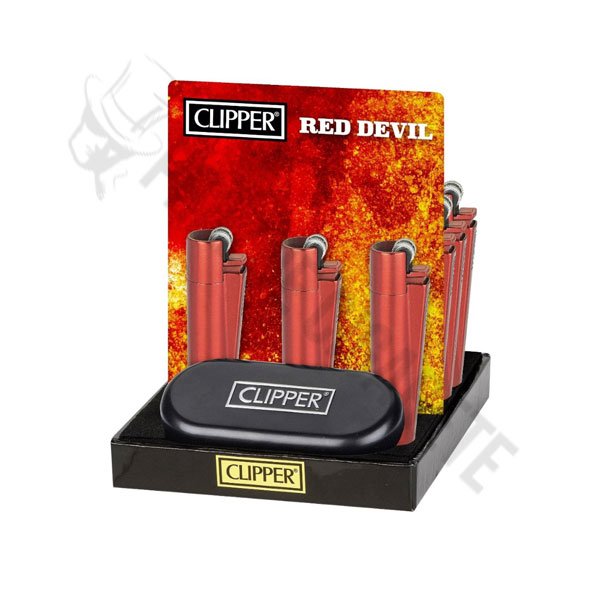 Metalni CLIPPER Kremen Upaljač – Red Devil