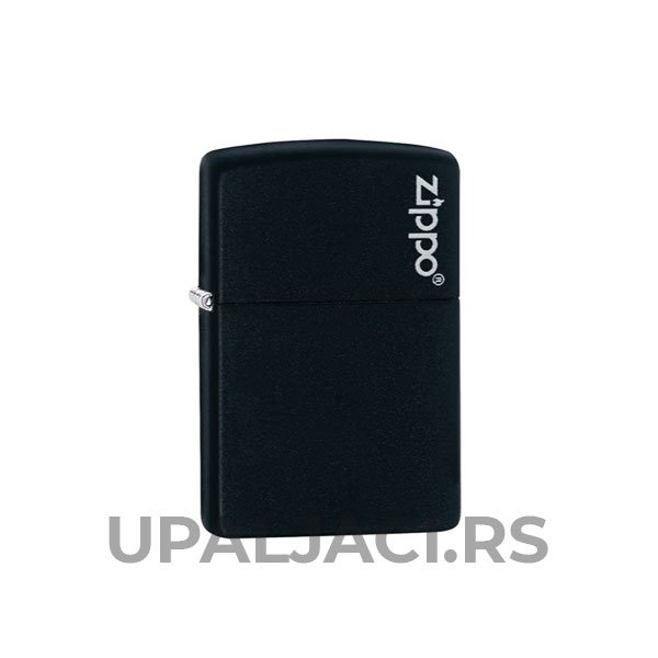 Zippo Upaljač – Matte Black Logo Zippo