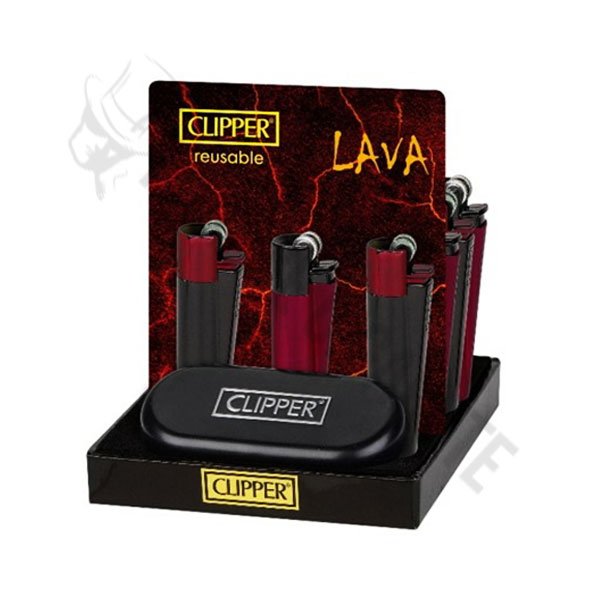 Metalni CLIPPER Kremen Upaljač-Lava