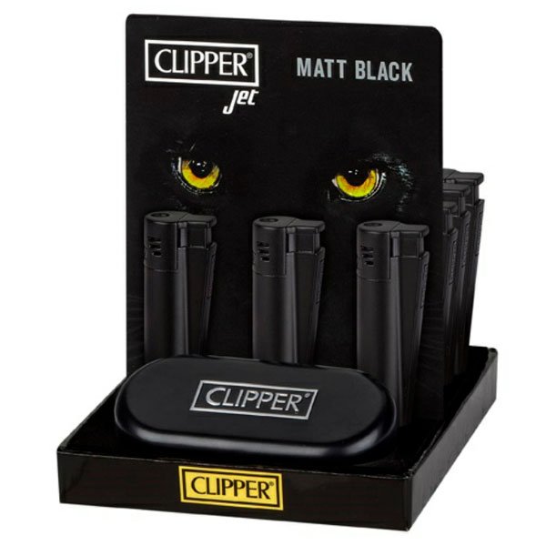 CLIPPER Jet Flame Matt Black Upaljač-Brener