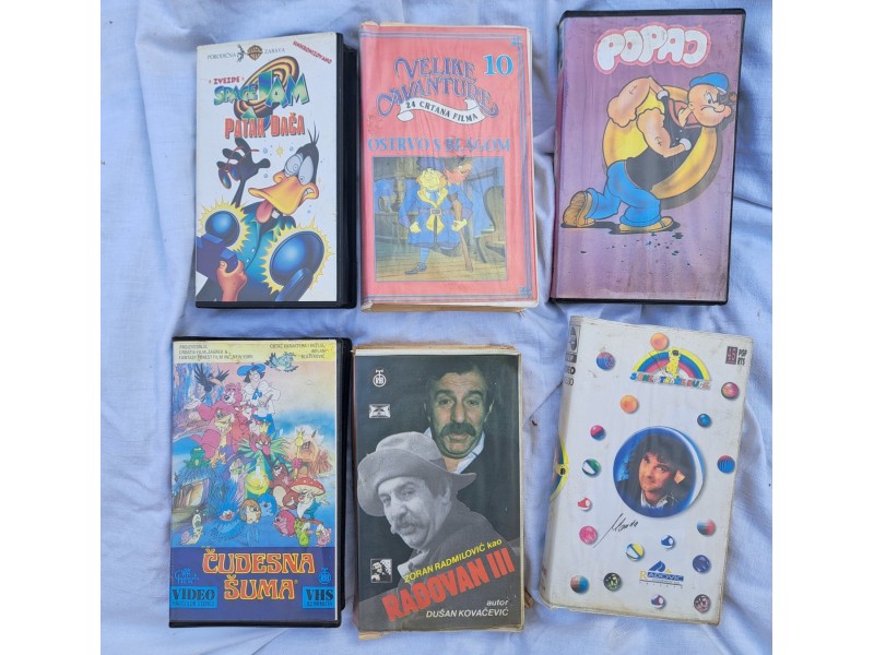 LOT retkih VHS kaseta iz Jugoslavije