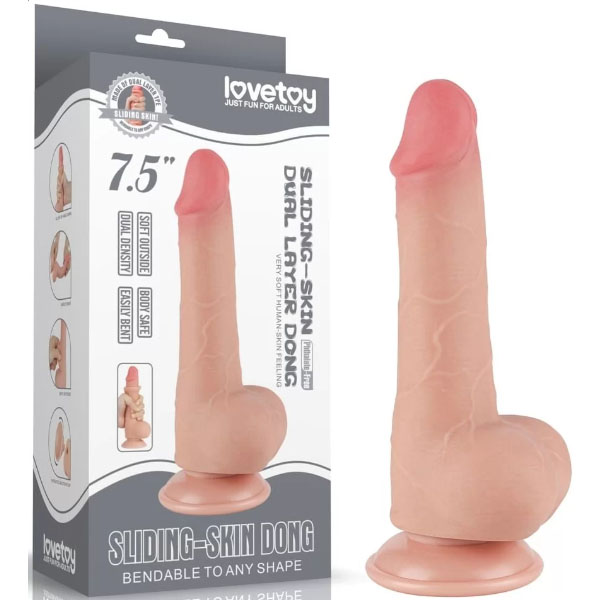 Sliding dildo 7,5 inch