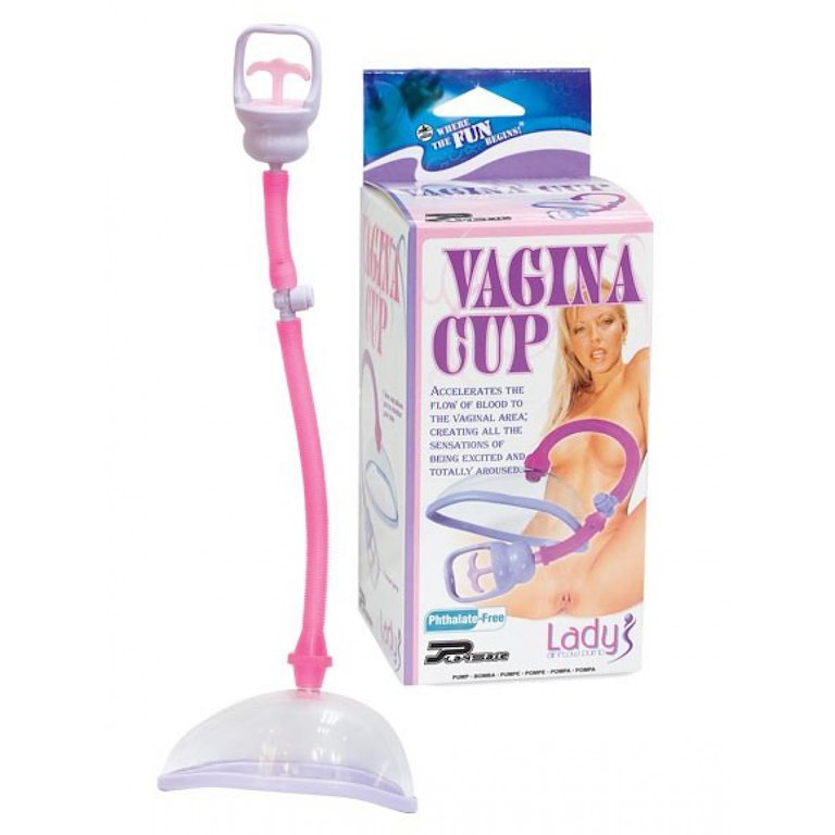 Vagina cup with intra pump