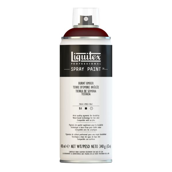 Liquitex LQX PRO ACRYLIC SPRAY PAINT 400ML BURNT UMBER