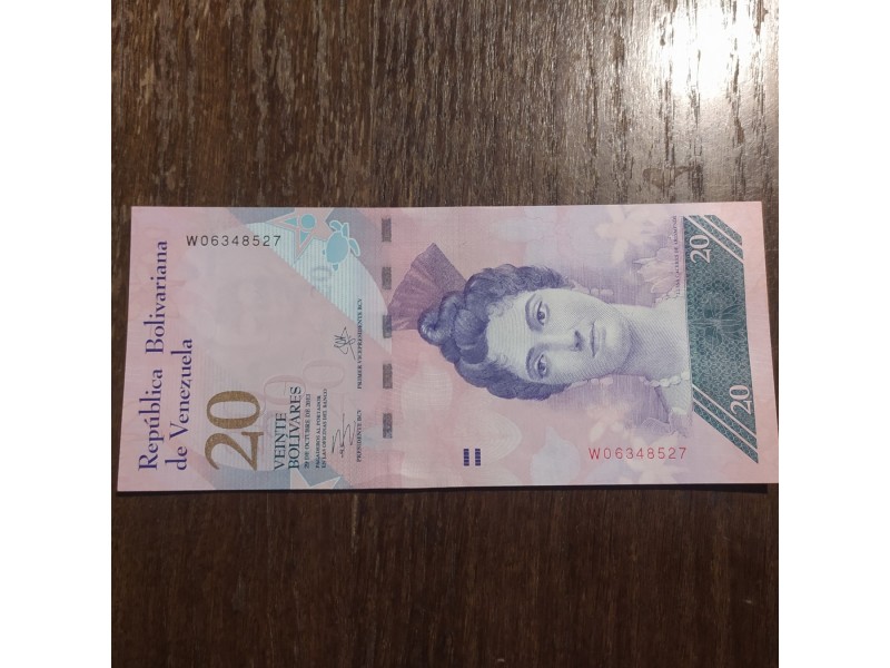 Venecuela 20 bolivares 2013 UNC