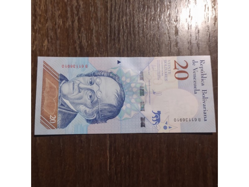 Venecuela 20 bolivares 2018 UNC