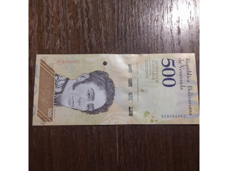 Venecuela 500 bolivares 2018 UNC