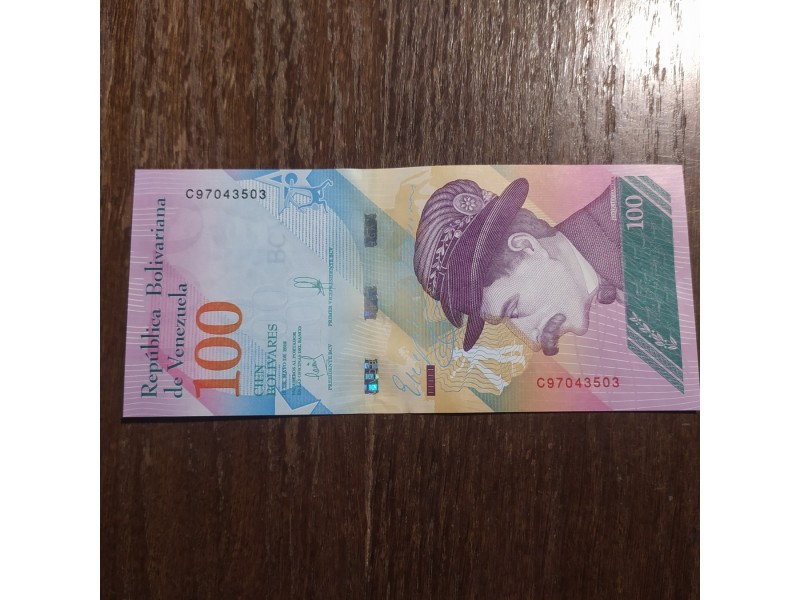 Venecuela 100 bolivares 2018 UNC