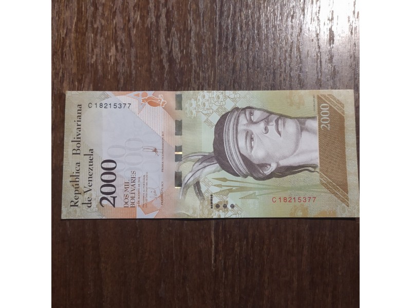 Venecuela 2000 bolivares 2016 UNC