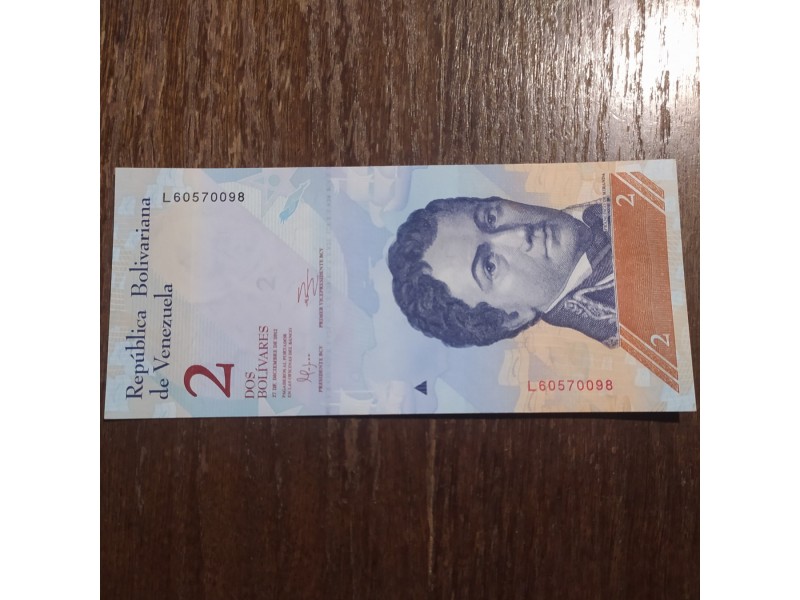 Venecuela 2 bolivares 2012 UNC