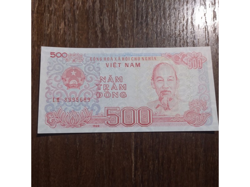 Vijetnam 500 djong 1988 UNC