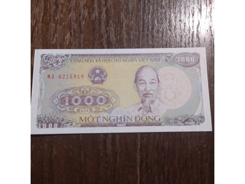 Vijetnam 1000 djong 1988 UNC