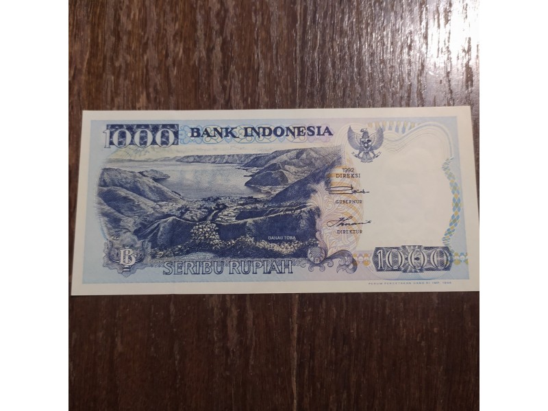 Indonezija 1000 rupiah 1992 UNC