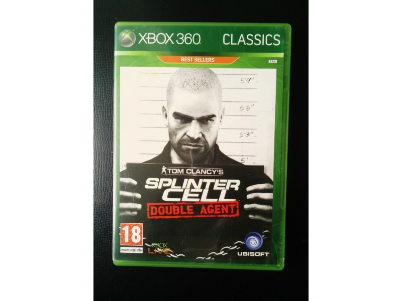 SPLINTER CELL DOUBLE AGENT XBOX 360