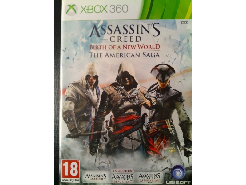 ASSASSIN`S CREED THE AMERICAN SAGA XBOX 360