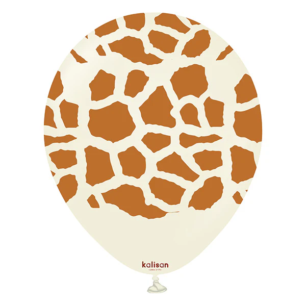 Safari Giraffe White Sand Latex Balon