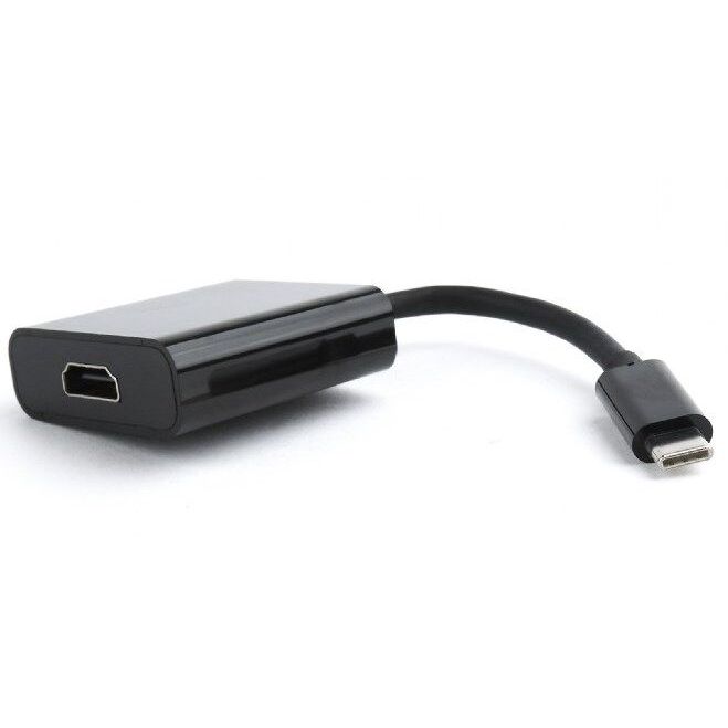 A-CM-HDMIF-01 Gembird USB-C to HDMI adapter, black (A-CM-HDMIF-03) FO A