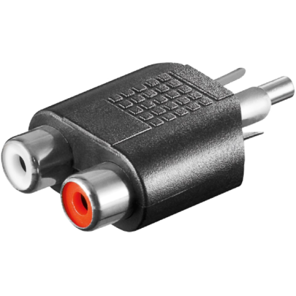 Audio ADAPTER AC18 2xRCA utičnica-1xRCA utikač