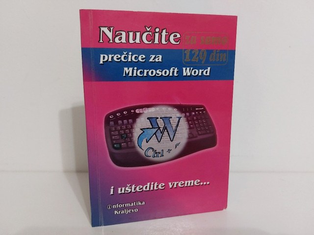 Naučite prečice za Microsoft Word