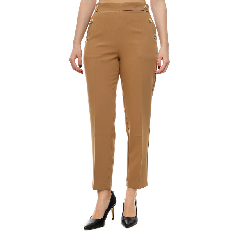 Ženske pantalone Lola By Maite Button Detail Trousers