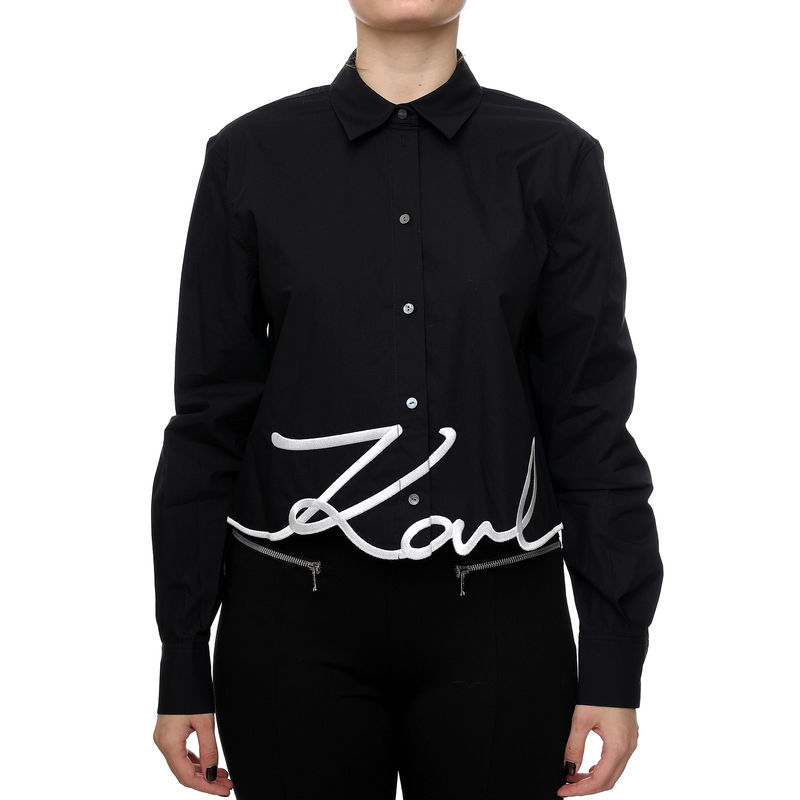 Ženska košulja Karl Lagerfeld Karl Hem Signature Shirt