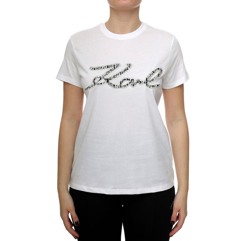 Ženska majica Karl Lagerfeld Boucle Karl Signature T-Shirt