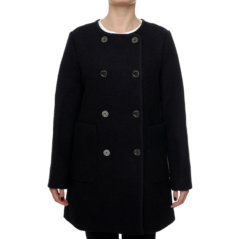 Ženski kaput Michael Kors Collarless Boucle Db Coat