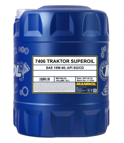 TRAKTOR SUPEROIL 15W40 20L