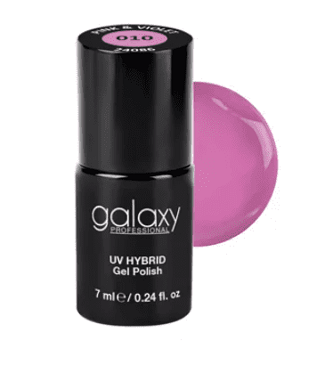 Trajni lak za nokte UV/LED GALAXY Hybrid 7ml Pink & Violet 010