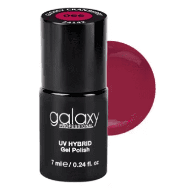 Trajni lak za nokte UV/LED GALAXY Hybrid 7ml Glossy Cranberry 066