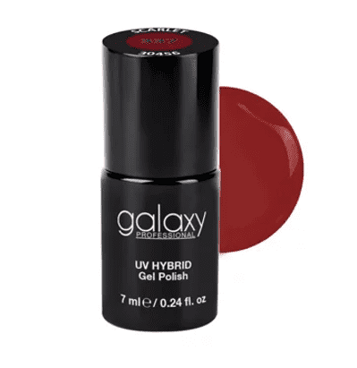 Trajni lak za nokte UV/LED GALAXY Hybrid 7ml Scarlet 337