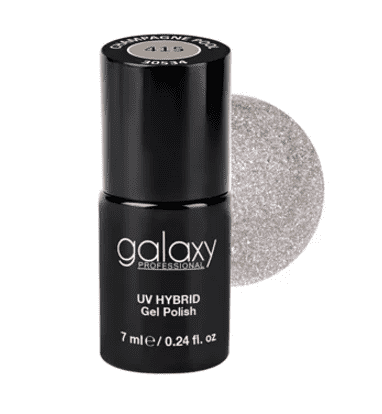 Trajni lak za nokte UV/LED GALAXY Hybrid 7ml Champagne Pool 415