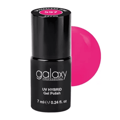 Trajni lak za nokte UV/LED GALAXY Hybrid 7ml Shameless Pink 597