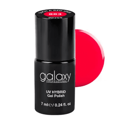 Trajni lak za nokte UV/LED GALAXY Hybrid 7ml Such a Red Idea 883