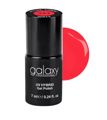 Trajni lak za nokte UV/LED GALAXY Hybrid 7ml It's Ok, Coral! 943