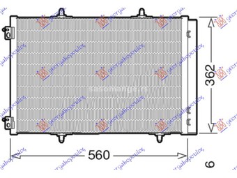 HLADNJAK KLIME 1.2 BENZIN - 1.5/1.6 DIZEL (540x362) (4 NOSACA) CITROEN C4 CACTUS 14-18