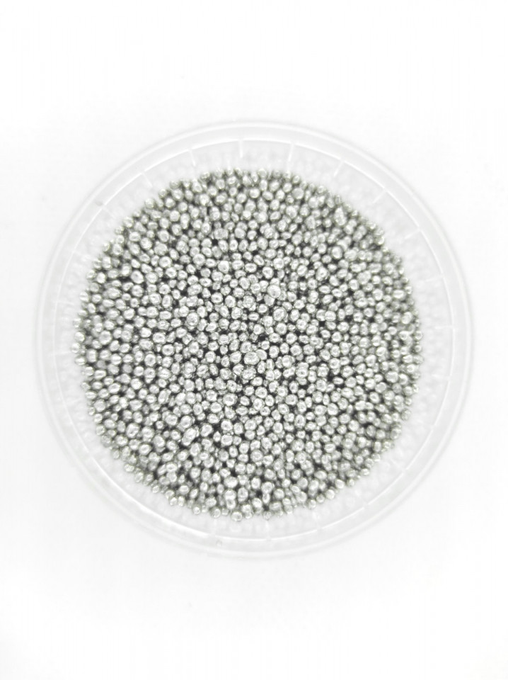 Dekorativne perle SREBRNE 2mm 50g