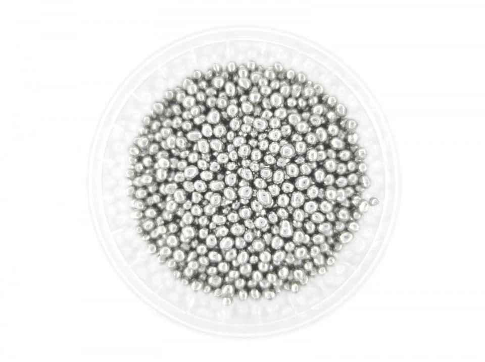 Dekorativne perle SREBRNE 3mm 50g