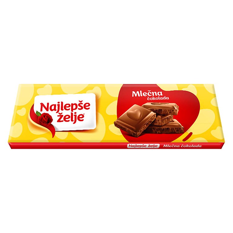 Najlepše želje mlečna čokolada 250g