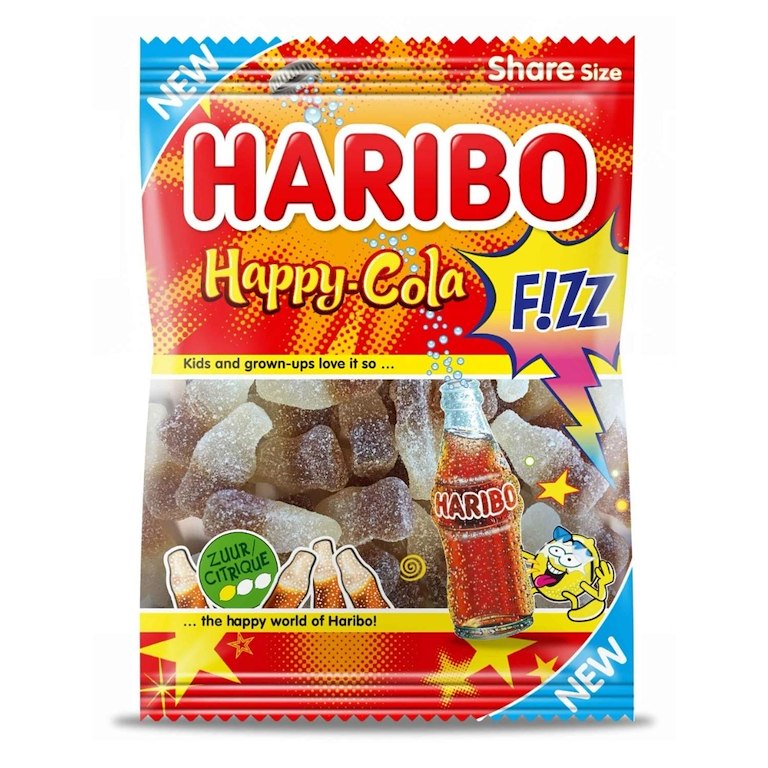 Haribo bombone happy cola fizz 100g haribo